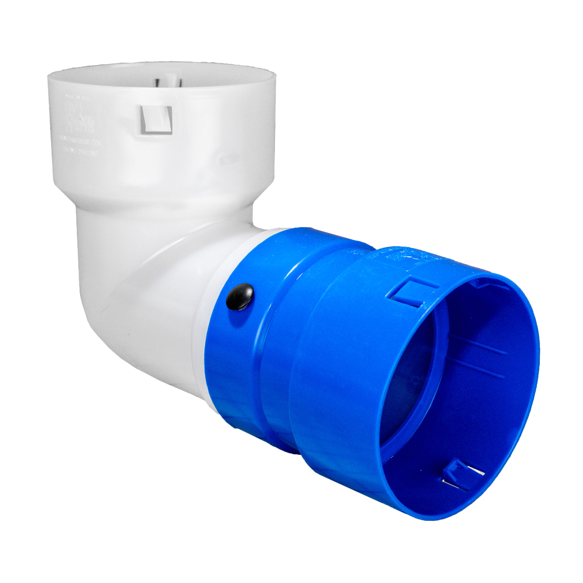 4 Inch Not Quite a 90 Degree Fitting Connects to 4 Inch Corrugated ...